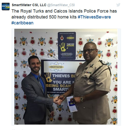 Royal Turks and Caicos Police Launched new program with Smartwater ...