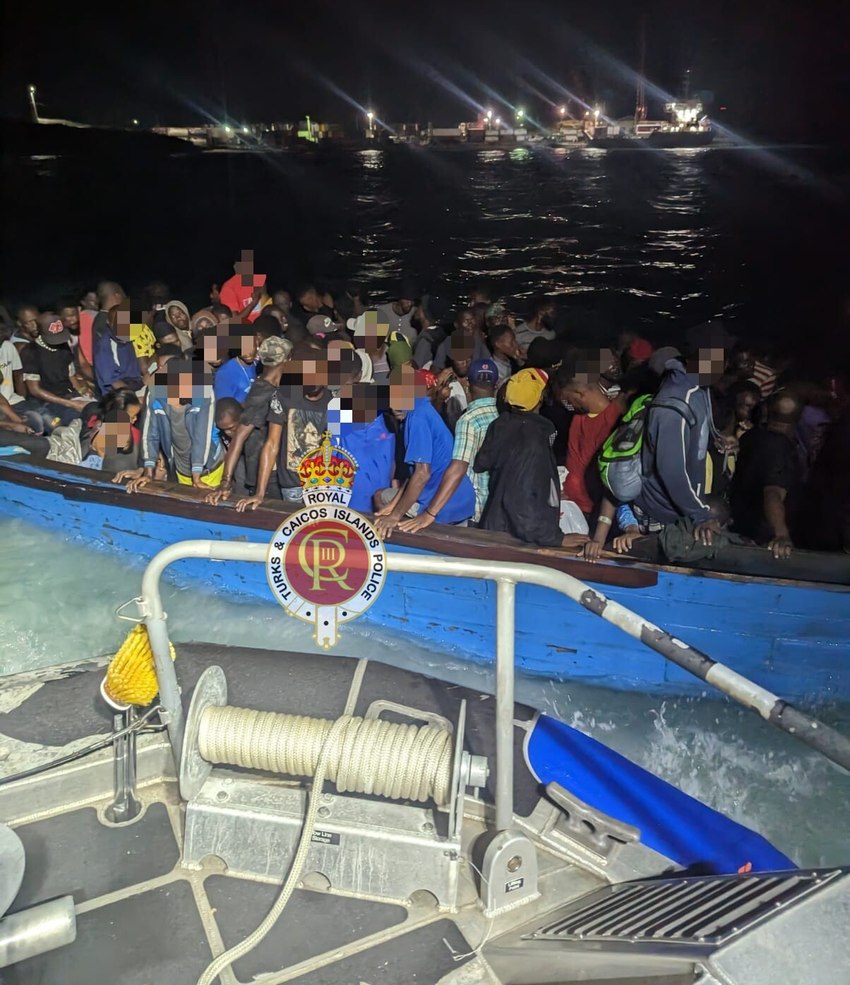 Illegal Migrant Vessel Intercepted– 130 Persons Detained - Royal Turks ...