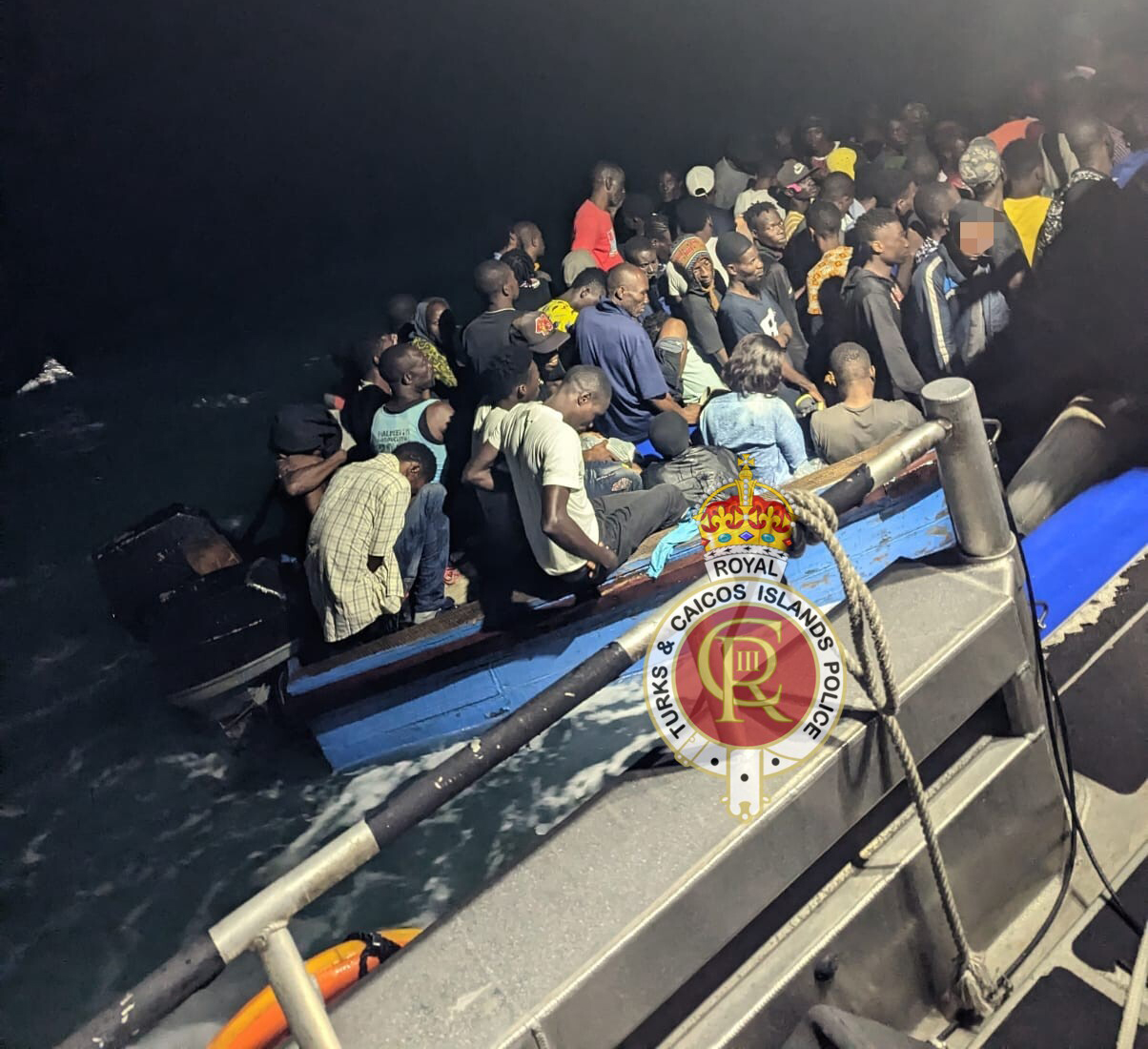 Illegal Migrant Vessel Intercepted– 130 Persons Detained - Royal Turks ...