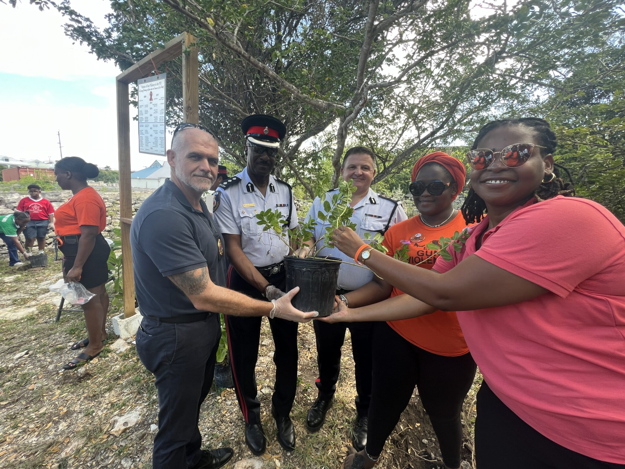 Planting for Peace - Royal Turks and Caicos Island Police