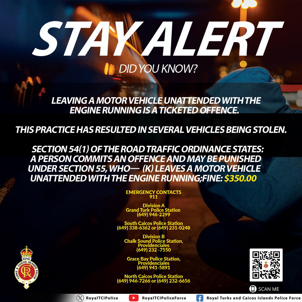 Drivers Be Responsible - Royal Turks and Caicos Island Police