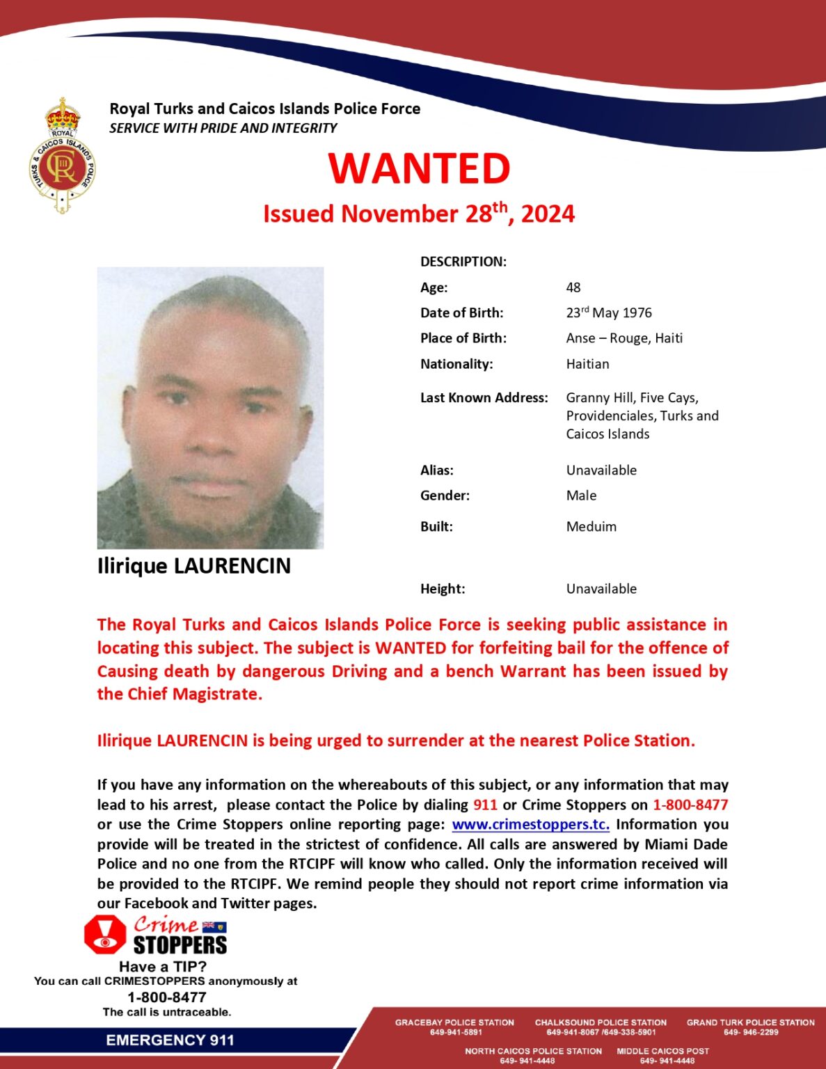 Home - Royal Turks and Caicos Island Police