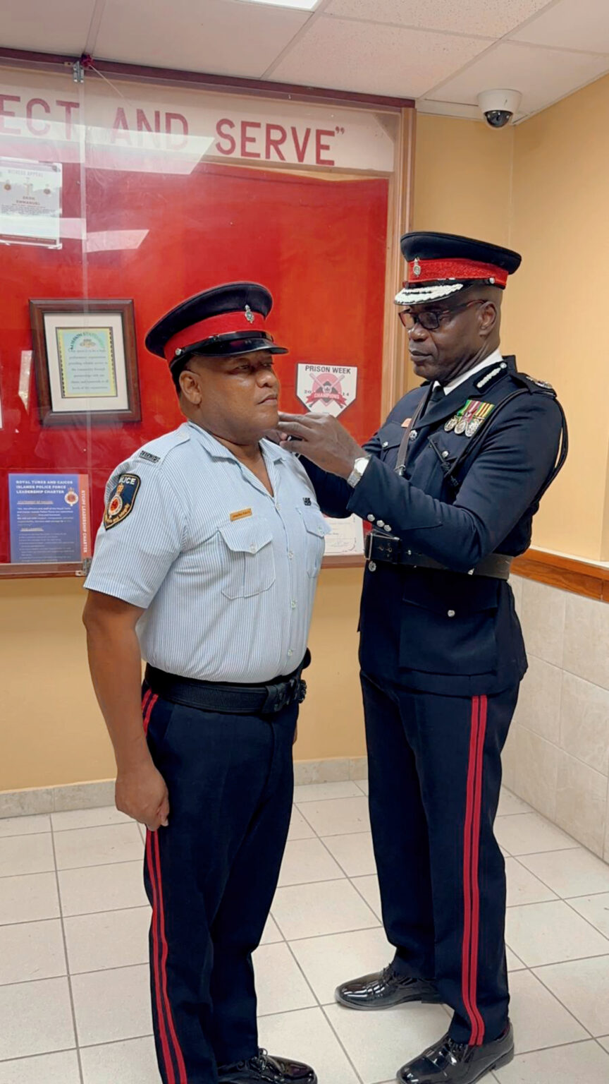 Jonathan Lamont Roberts Promoted to the Rank of Sergeant - Royal Turks and Caicos Island Police
